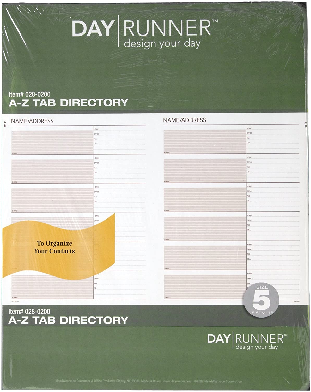 Day Runner Undated Planner Telephone And ... Wholesale | Palletfly