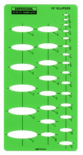 Rapidesign Large Isometric Ellipses Template, 1 Each... | Palletfly ...